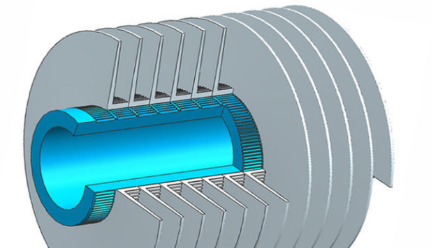 KL Type Tension Wound Aluminum Knurled Embedded Fin Tube
