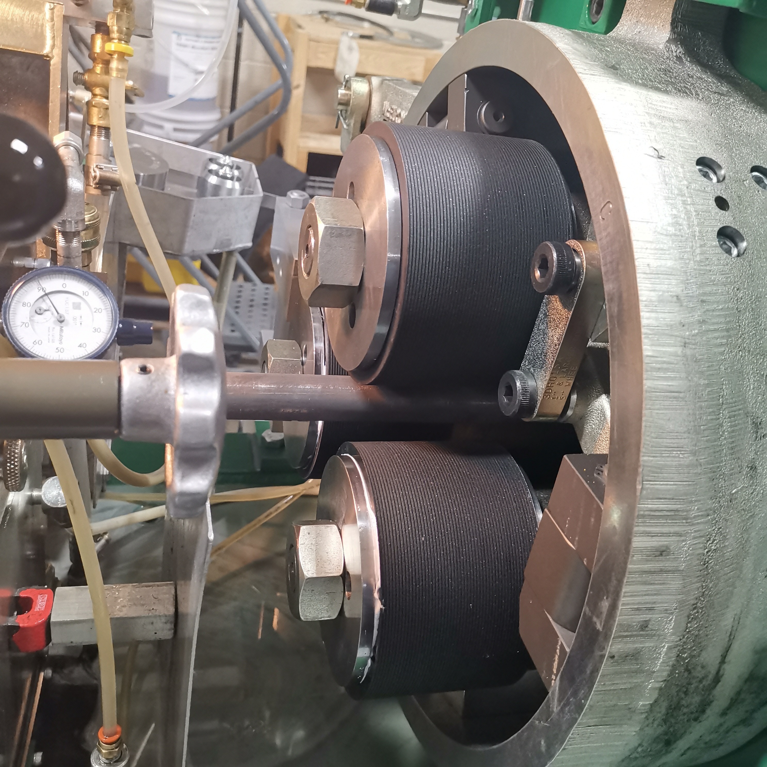 DELLOK Heat Exchanger Aluminum Copper Type G Tube Finning Machine